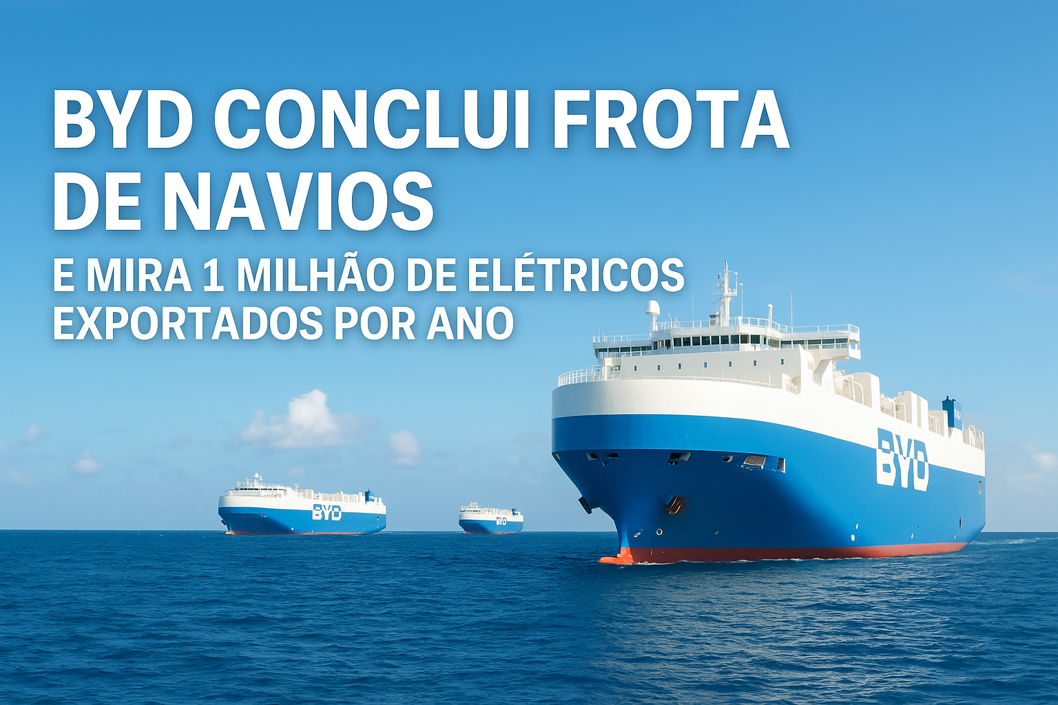 BYD finaliza frota de navios próprios e mira exportar 1 milhão de ...
